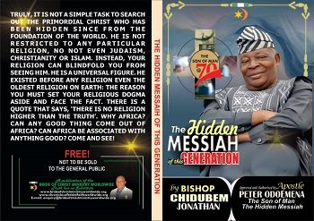 THE HIDDEN MESSIAH OF THIS GENERATION - Chronicles | Chronicles of ...
